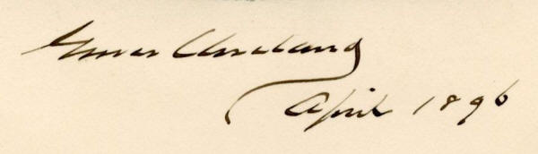Autograph - 1007308 - President Grover Cleveland signed Executive ...
