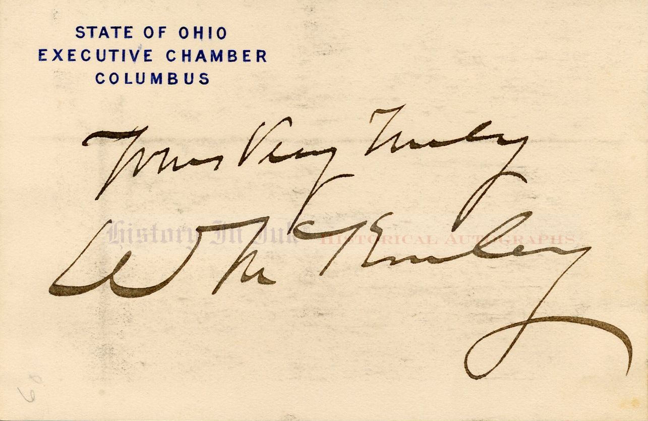 William Mckinley Signature