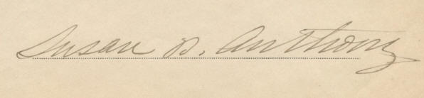 Autograph - 1007378 - Typed letter signed by women's suffragist Susan B ...