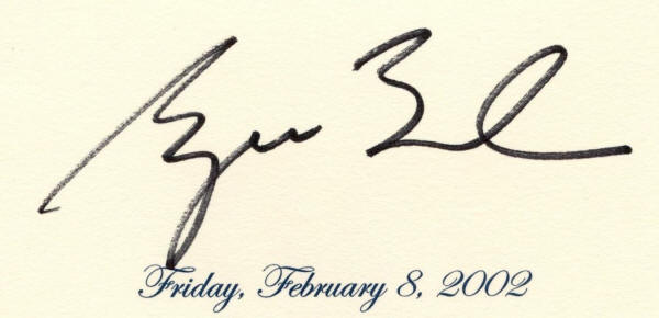 Autograph - 1028201 - President George W. Bush signed 2006 Olympics ...