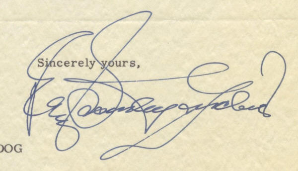 Autograph - 1112017 - Typed letter by Perry Mason author Erle Stanley ...