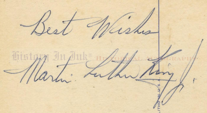 Martin Luther King, Jr., Autograph - 1414201 - American Airlines ...