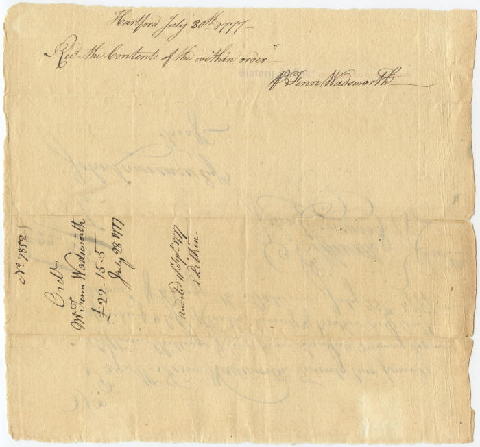 Oliver Ellsworth Autograph - 1531607 - pay authorization signed by ...