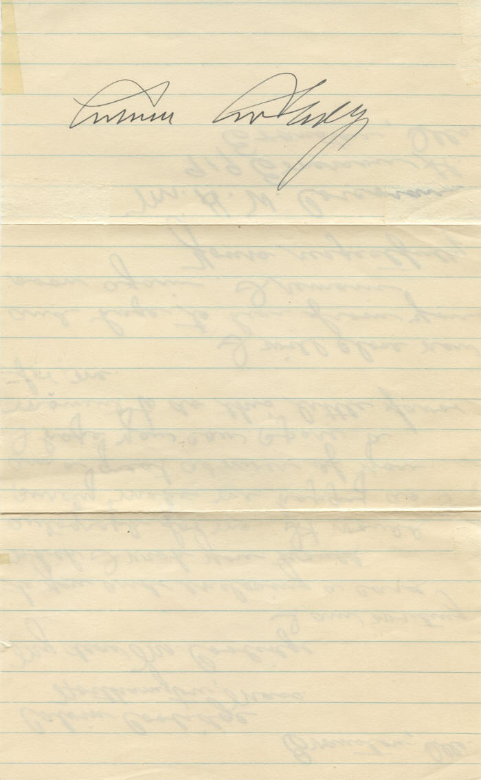Calvin Coolidge Autograph - bold signature