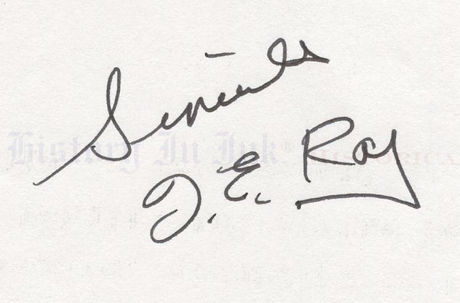 James Earl Ray Autograph - typed letter referring to mafioso Carlos ...