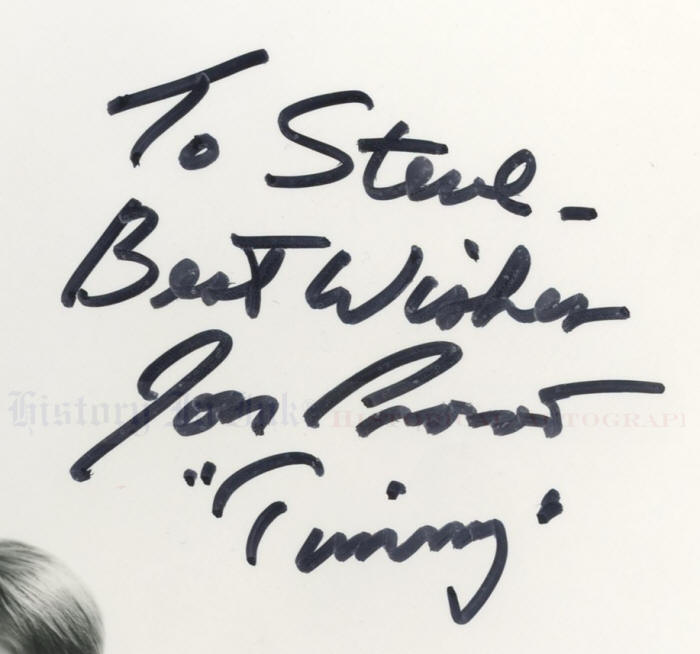 John Provost Autograph - beautiful dual-signed photograph of Timmy and ...