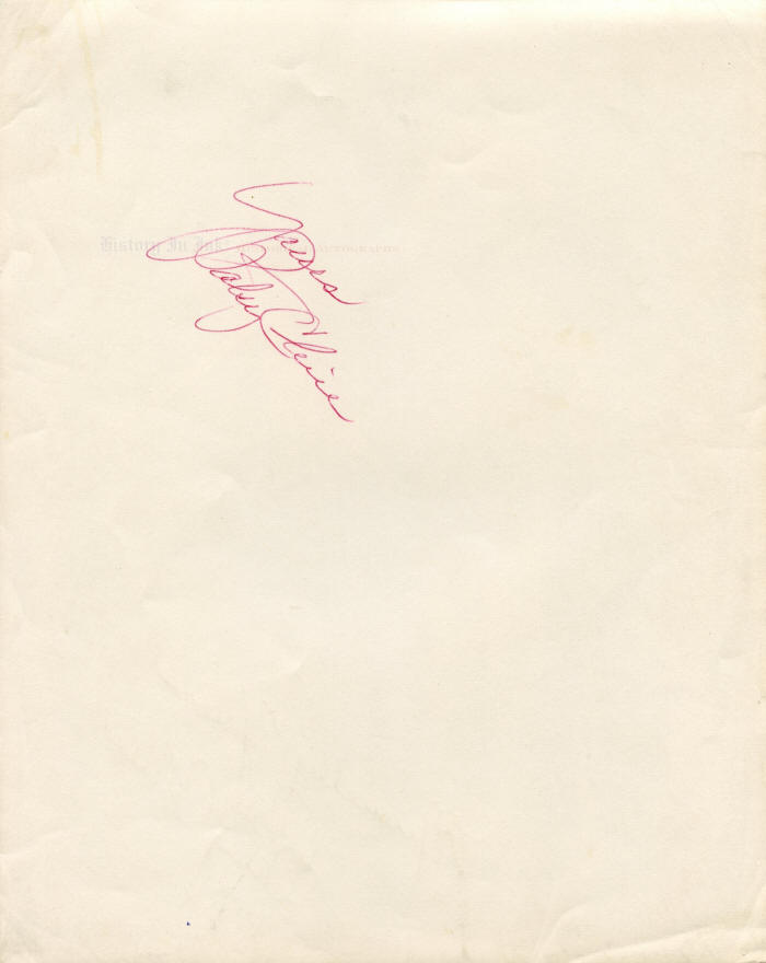 Patsy Cline Autograph - Vintage early portrait signed twice, front and back