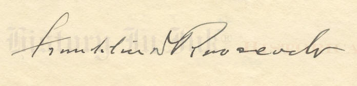 Franklin D. Roosevelt Autograph - typed letter signed 9-3-1929
