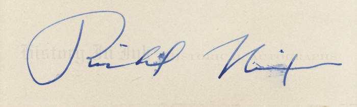 Signed photo of Nixon delivering his 1972 Republican Convention ...