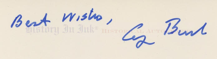 George Bush Autograph - portrait likely signed as President