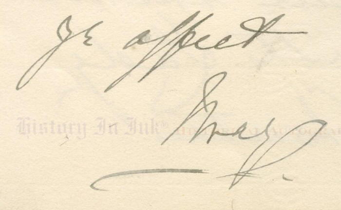 Queen Mary of Teck - handwritten letter sending an invitation
