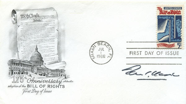 Autograph - 526902 - Supreme Court Justice Tom C. Clark signed first ...