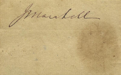 Autograph - 04-061 John Marshall signature